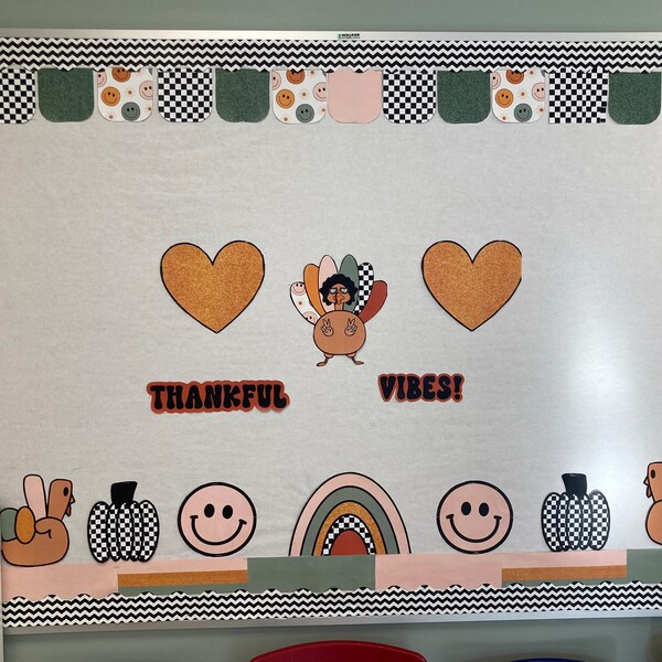 Thanksgiving Bulletin Board Kit | November Bulletin Board - Etsy