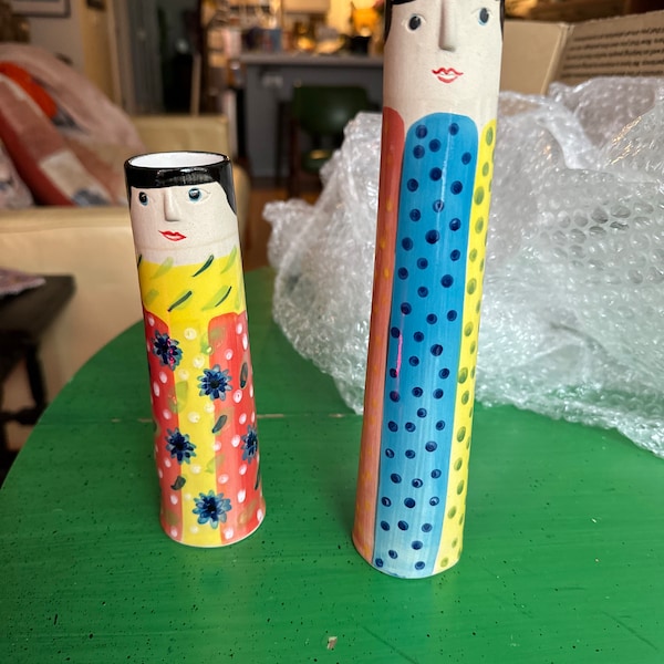 Crazy Family Ceramic Bud Vases • Pottery Vases for Dried Flowers ...