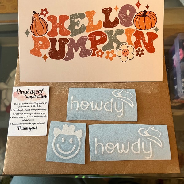 Howdy MINI Car Sticker|car Decal|rearview Car Sticker|trendy Car Mirror ...