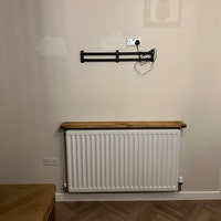 Hand crafted Rustic reclaimed solid pine timber radiator shelf - Etsy ...