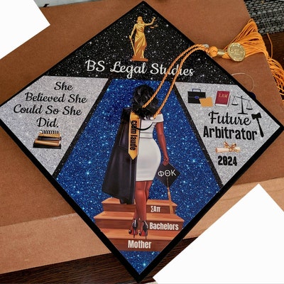 Graduation Cap Topper Label/ Breaking Generational Curses/1st ...