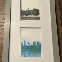 Oak Tree Watercolor Wedding Invitation Printed on Handmade Paper or ...