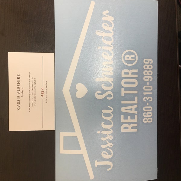 Realtor Car Decal, Real Estate Marketing Decal, New Realtor Gift ...