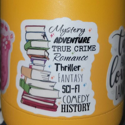 Love Books Sticker Vinyl Decal Waterproof Durable Vinyl Colorful ...