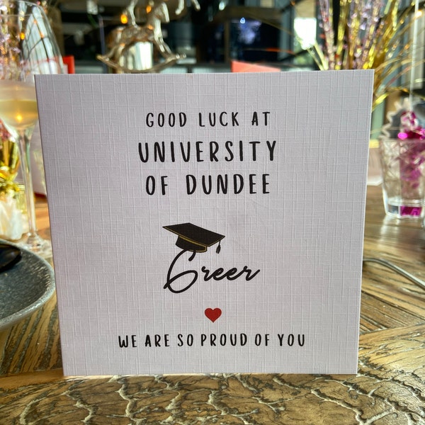 Good Luck at University Card, Going to University Card, off to Uni Card ...