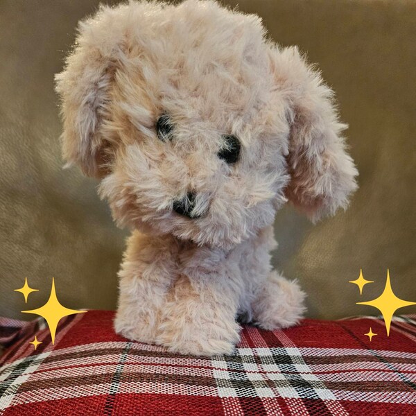 Knitted Cockapoo Teddy - Brown - Etsy