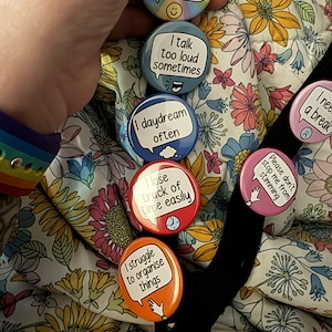 I Have ADHD, Please Be Patient Badge ADHD Pin - Etsy