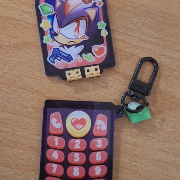 Flip Phone Keychains Sonic and Shadow - Etsy Canada