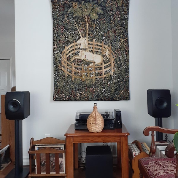 Unicorn Tapestry Unicorn in Captivity Tapestry Wall Hanging Woven ...