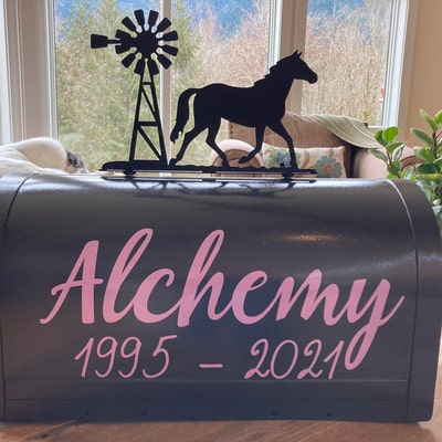 Horse and Windmill Mailbox Topper / Plaque / Sign Made in USA With ...