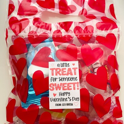 Valentine's Day Tag, Sweet Treat, Valentine Gift Label, Kids School ...