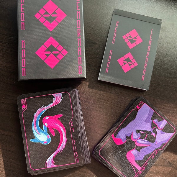 Neon Moon Lenormand With Rigid Box and Booklet - 1st Edition - Etsy