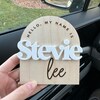 Baby Name Sign | Mini Baby Name Sign | Name Announcement | Hello My ...
