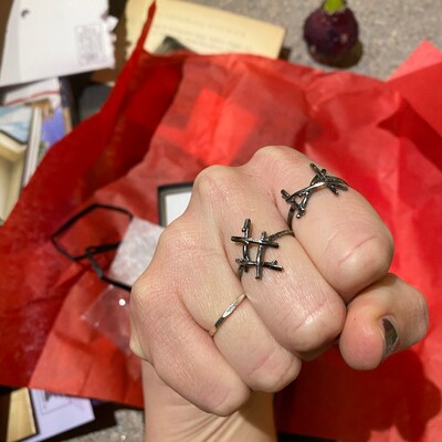 INGUZ Rune Ring, Sterling Silver Twigs True Love, Harmony, Fertility - Etsy