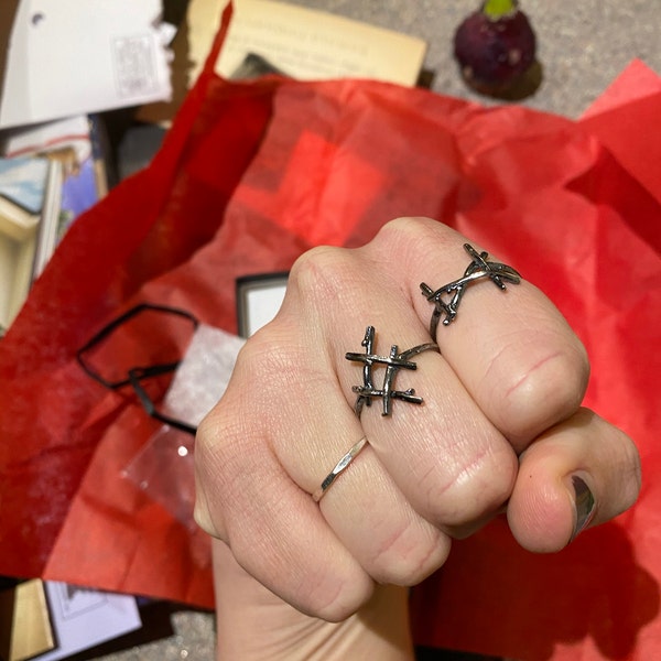 INGUZ Rune Ring, Sterling Silver Twigs - True Love, Harmony, Fertility ...