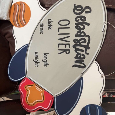 Golf Hospital Birth Announcement Door Hanger, Golf Nursery Sign, Birth ...