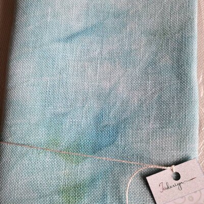 20 Count RUSTIC Hand Dyed Linen in 5 Colors for Cross Stitch - Etsy