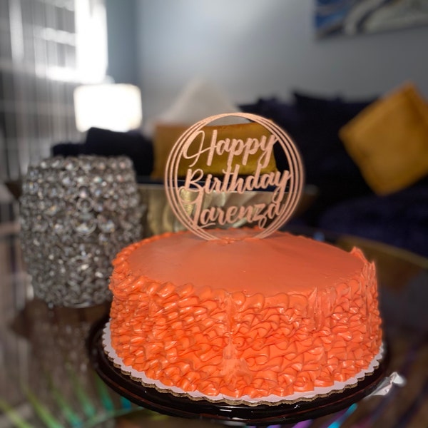 Personalized Cake Topper Birthday T Happy Birthday Custom Cake