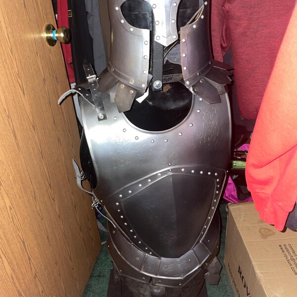 Medieval Greaves Leg Guard Costume Shoes Knight Armor 18 Guage Steel ...