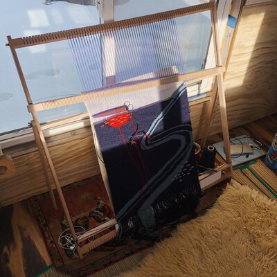 Huge Professional Weaving Loom Kit With Adjustable Stand 89 Cm X 87 Cm ...