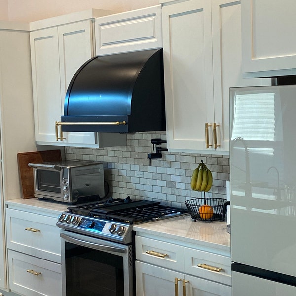 Brass Range Hood: Custom Vent Hood Box, Modern Kitchen Decor - Etsy