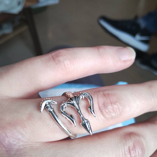 Retro Monkey King Gold Tightening Curse Open Ring Fashion Men and Women ...