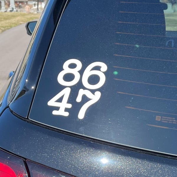 8647 Sticker / Anti-trump Sticker / Waterproof and Perfect for the Car ...