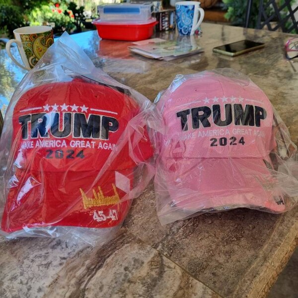 Trump 2024hat MAGA President Donald Trump Hat Cap Bling Diamond USA ...