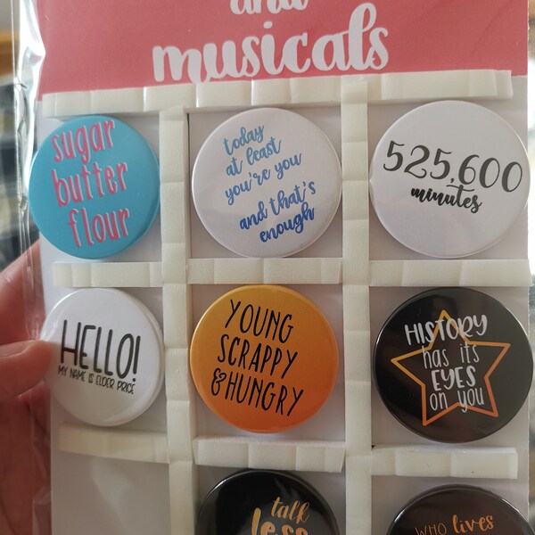 Waitress the Musical Inspired Badge/button/pin - "sugar, Butter, Flour ...