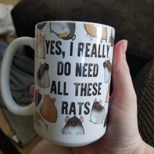 Funny Rat Coffee Mug, Cute Rat Gift, Rat Lover, Rat Cup, Gift for Her ...