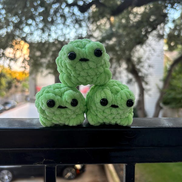 No-sew Crochet Mini Stackable Frogs PDF PATTERN | Chunky Frogs Pattern ...