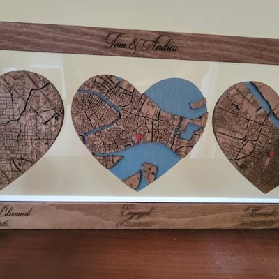 Personalised Map Location Key Holder for Wall, Custom Magnetic Key ...