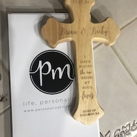 Our Wedding Day Personalized Wood Cross, Gifts for Wedding, Religious ...