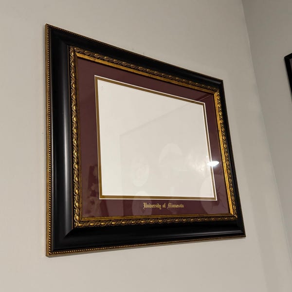 Custom Double Diploma Frame - Etsy
