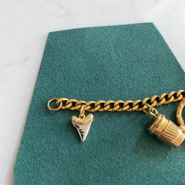 Sweethearts Valentine's Day Enamel Chain, Gold Plated, Multi Color ...