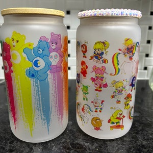 Cute Blue Alien Frosted or Clear Glass Cup - Etsy