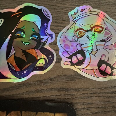 IDOL STICKER SET 7 Pcs Splatoon Idols Vinyl Holographic Stickers - Etsy