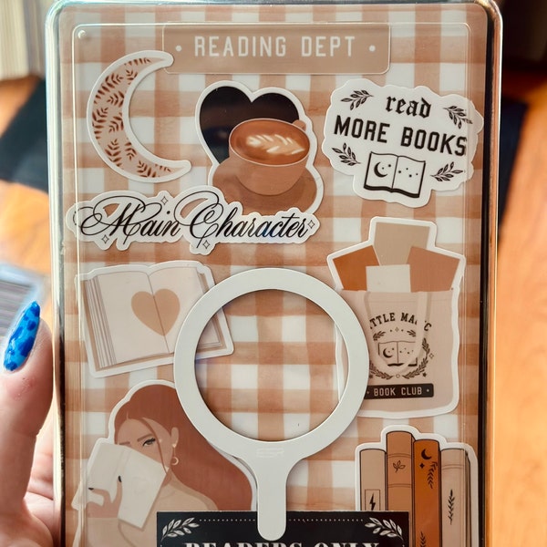 Bookish Sticker Pack, Book Aesthetic Vinyl Stickers, Bookish Journal ...