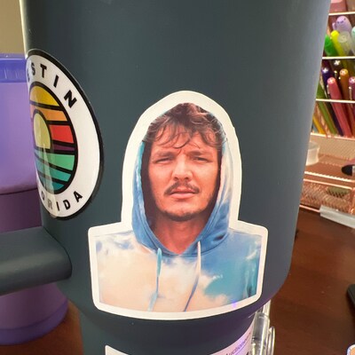 Pedro Pascal Sticker, Laptop Decal, Fan Gift, Pedro Pascal Merchandise ...