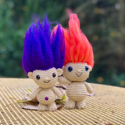 PATTERN BUNDLE Mini and Regular Sized Troll Pattern PDF Pattern Only ...