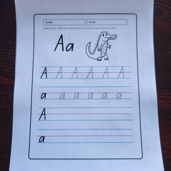 ABC Book Animals From A to Z, Alphabet Activity Book, Preschool ...