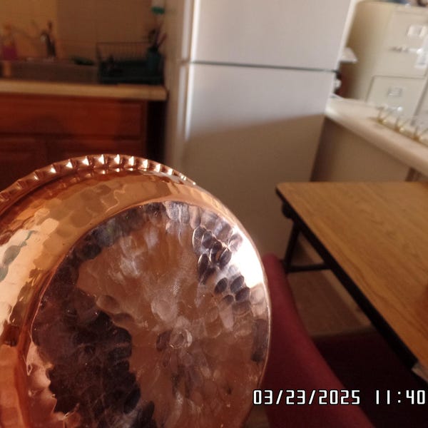 Copper Frying Pan Set,handcrafted Copper Omelette Pan,kitchen Decor ...