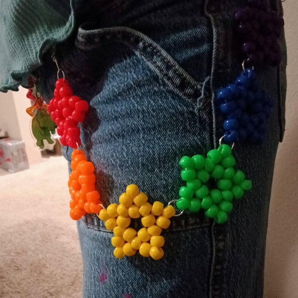 Kandi Star Belt Chain - Etsy