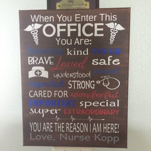 When You Enter This Office, Nurse Office Sign, School Nurse Office ...