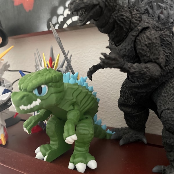 Flexi Godzilla - 3D Printed - Etsy