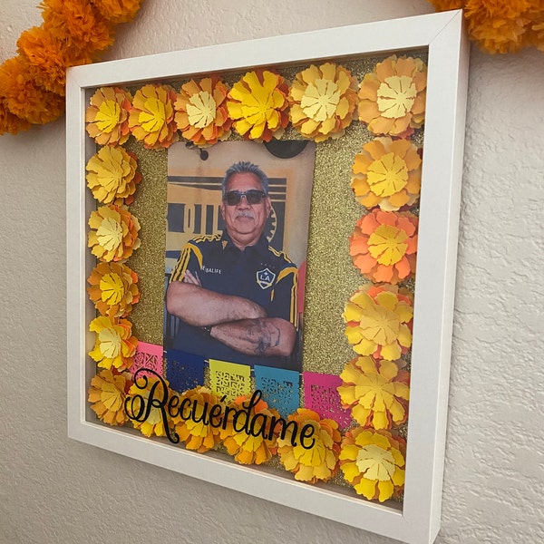 Recuerdame Shadow Box, Memorial Shadow Box, Ofrenda, Memorial Shadow ...
