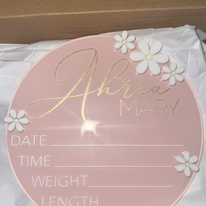 Acrylic Baby Milestone Marker, Baby Milestone Discs, Interchangeable ...