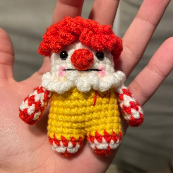 Clown Crochet Keychain, Cute Clown Keychain, Fun Gifts, Cute Gifts ...