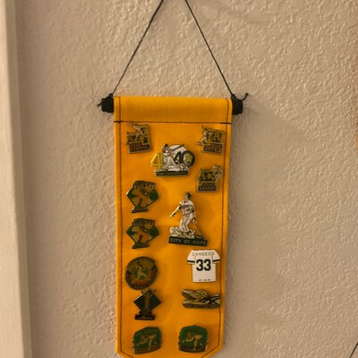 Mini Long Pin Banner Enamel Pin Display Pick Your Color - Etsy