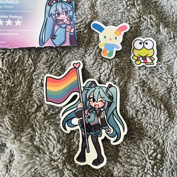 Teto Baguette Sticker | Kasane Teto, Vocaloid, Utauloid, Anime, Cute ...